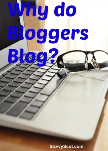 Why do Bloggers Blog?